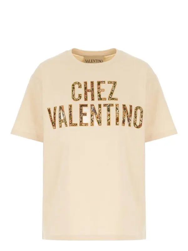 Valentino Garavani Embroidered Logo T-shirt - Multicolor