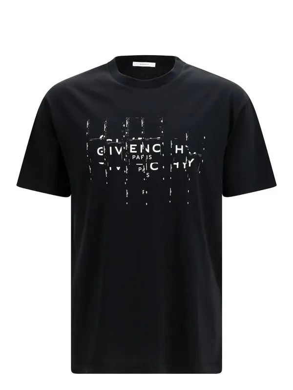 Givenchy Photographic Negative Cotton T-shirt - Black