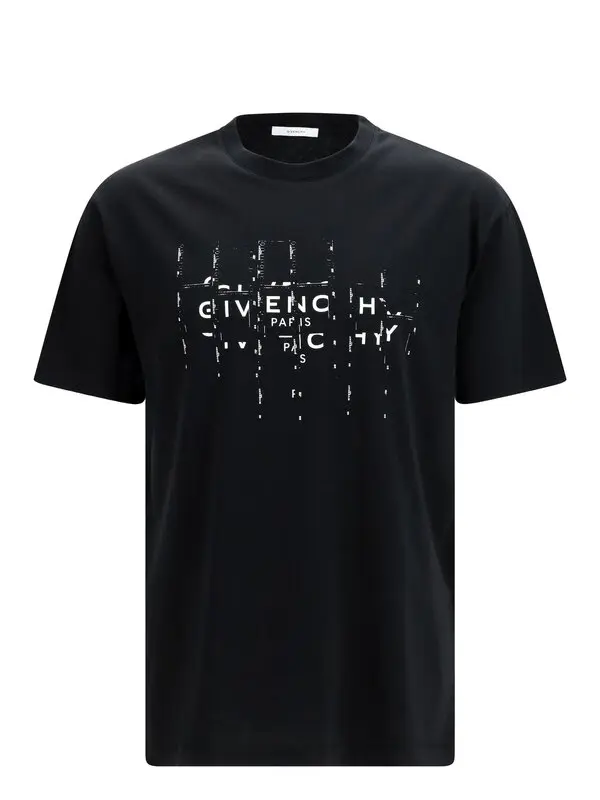Givenchy Photographic Negative Cotton T-shirt - Black