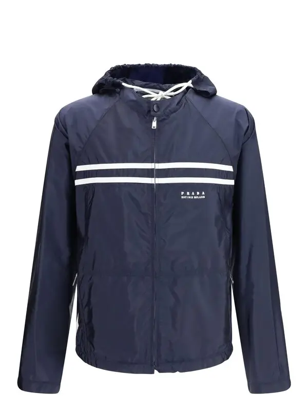 Prada Re-nylon Oversize Jacket - Blue