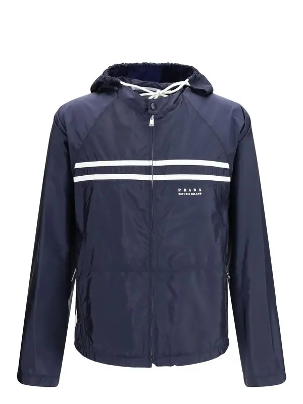 Prada Re-nylon Oversize Jacket - Blue