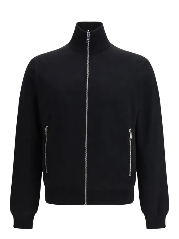 Prada Reversible Wool And Re-nylon Jacket - Black