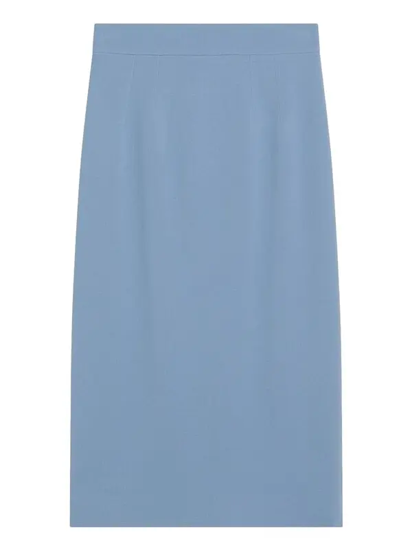 Dolce & Gabbana Light Stretch Cady Pencil Skirt - Blue
