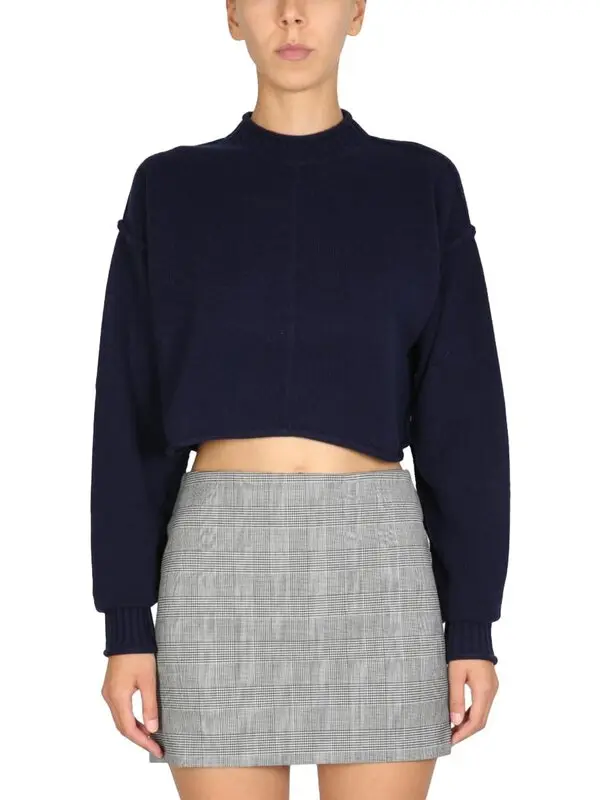 Max Mara Wool And Cashmere Crew Neck Sweater - Blue