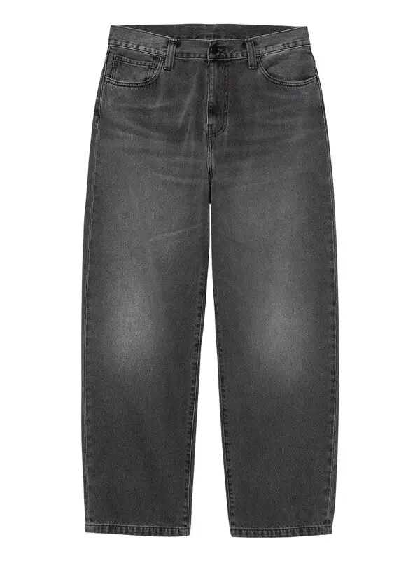 Carhartt Work In Progress Landon Pant Worn Bleached Denim Trousers - Black