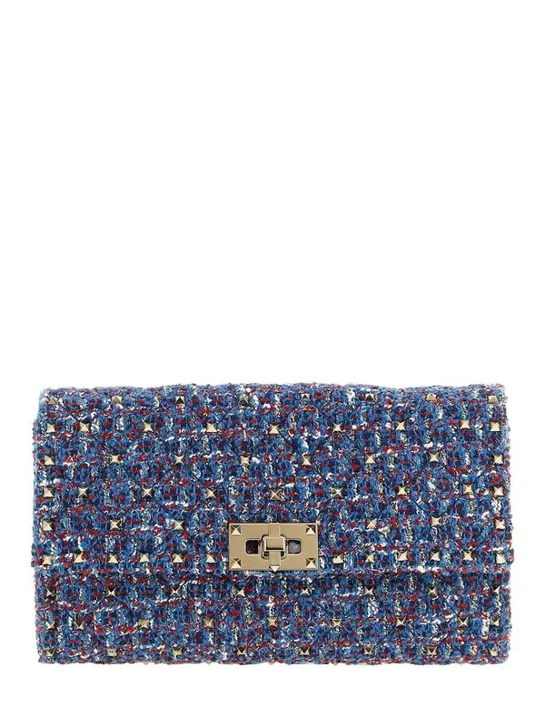 Valentino Garavani Rockstud Spike Shoulder Bag - Blue
