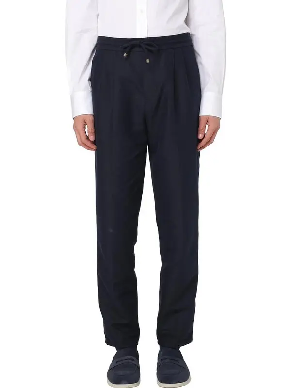Brunello Cucinelli Linen Trousers - Blue