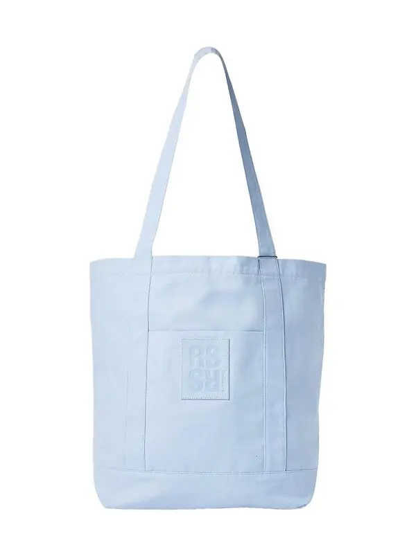 Raf Simons Logo Patch Tote Bag - Blue