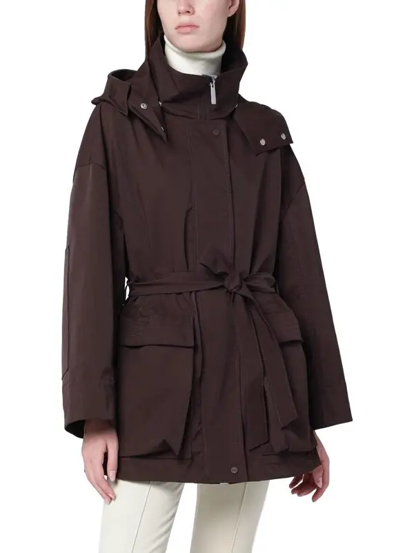 Herno Short Coffee-colored Parka - Brown
