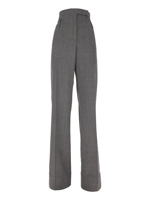 Prada High-waisted Tailored Trousers - Multicolor