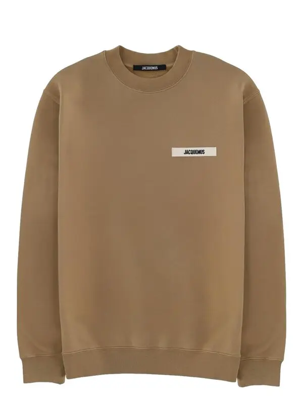 Jacquemus Grosgrain Logo Sweatshirt - Cream