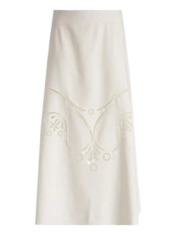 Chloé Embroidered Skirt - Multicolor