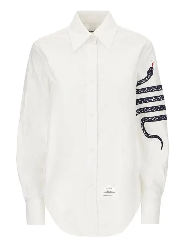 Thom Browne Embroidered Shirt - Multicolor