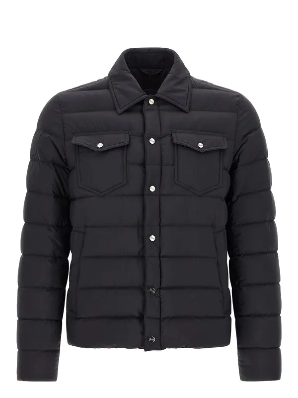 Herno La Denim Quilted Jacket - Black
