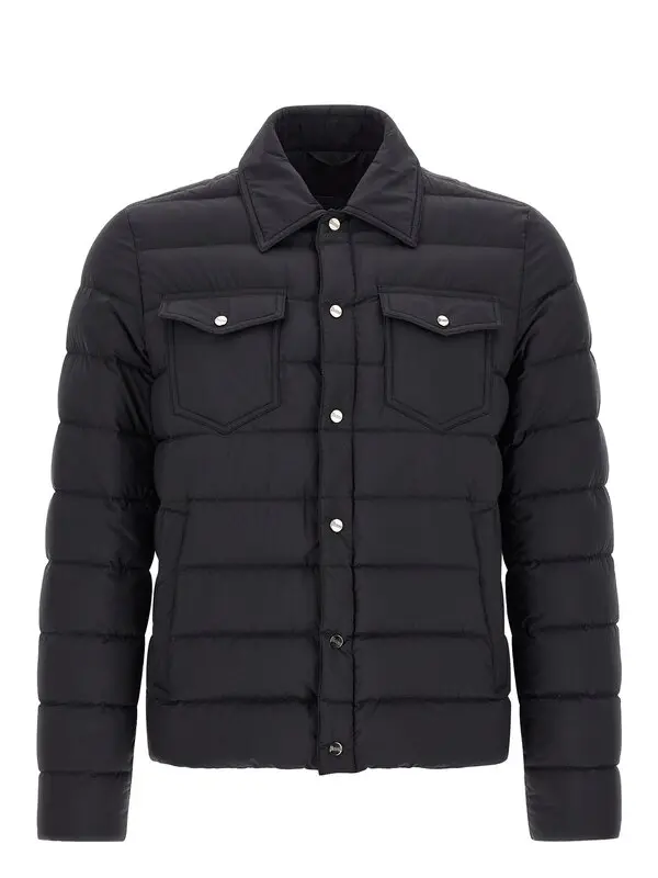 Herno La Denim Quilted Jacket - Black