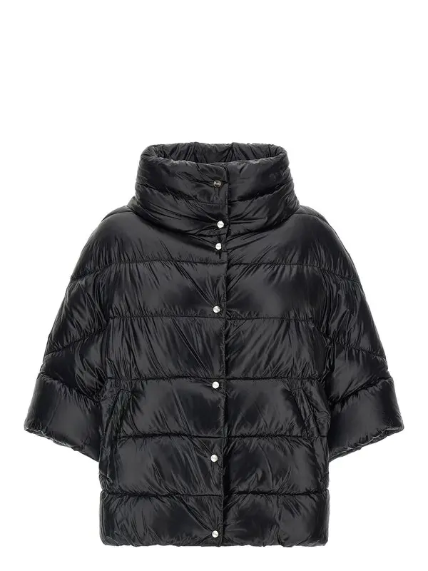 Herno Ultralight Hooded Puffer Jacket - Black