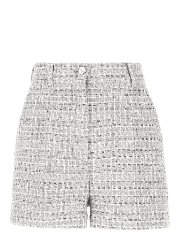 Dolce & Gabbana Textured Tweed Tailored Shorts - Multicolor