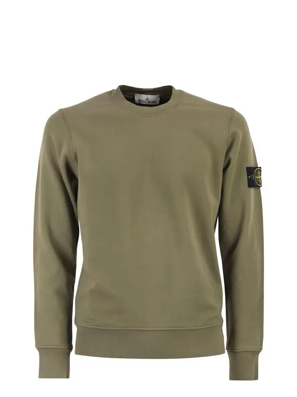 Stone Island Organic Cotton Regular Fit Sweatshirt - Multicolor