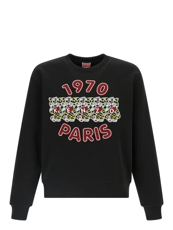 Kenzo Wild Tiger Embroidered' Sweatshirt - Black