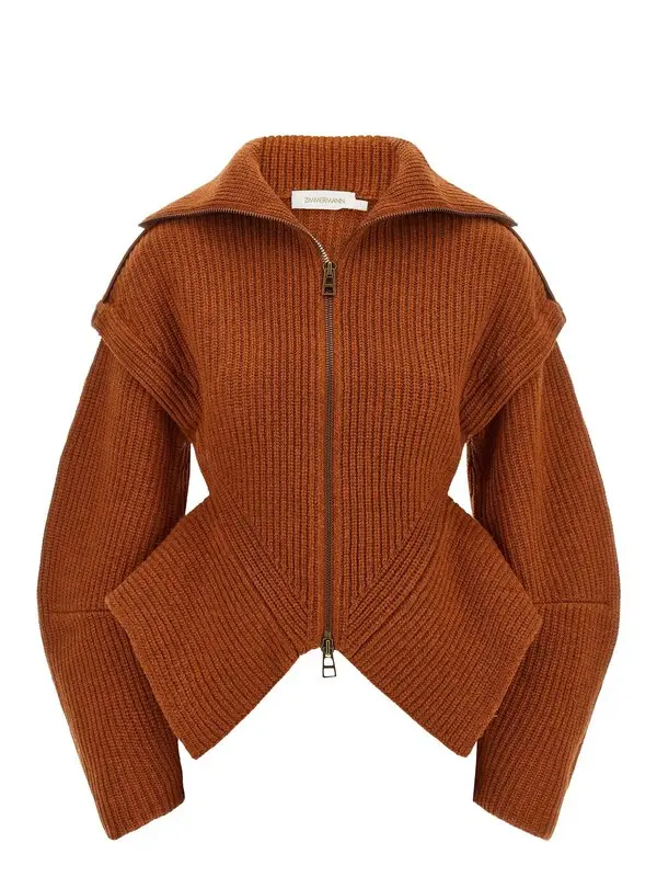 Zimmermann Valiant Cardigan - Orange