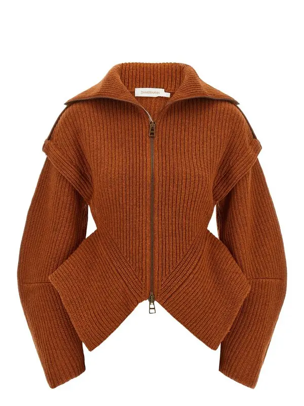 Zimmermann Valiant Cardigan - Orange