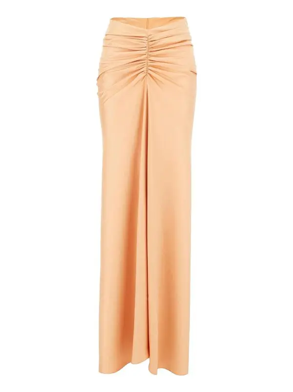 Andamane Ruched Long Skirt - Multicolor