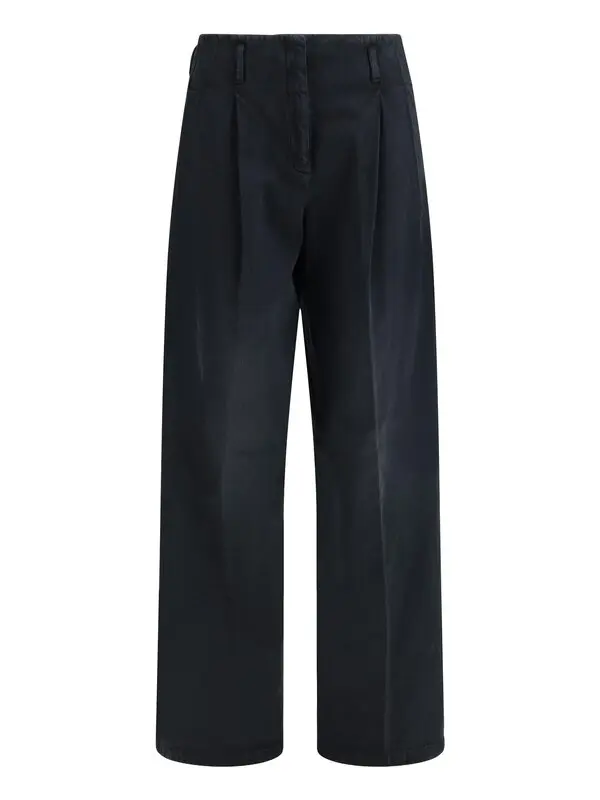 GOLDEN GOOSE Cotton Denim Pants - Black