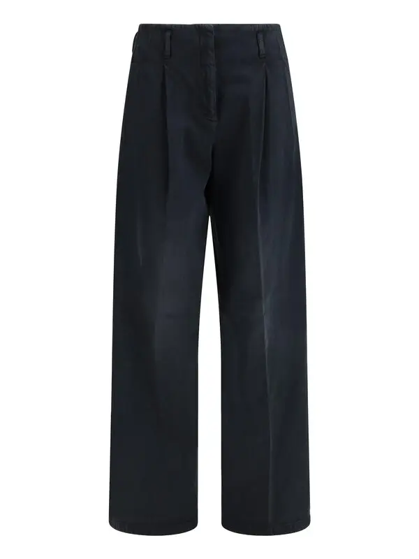GOLDEN GOOSE Cotton Denim Pants - Black