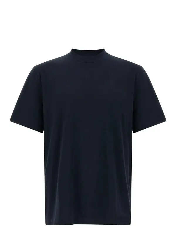 Brioni Logo Embroidery T-shirt - Blue
