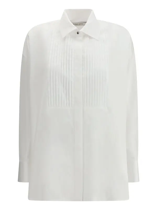 GOLDEN GOOSE Cotton Poplin Shirt - White