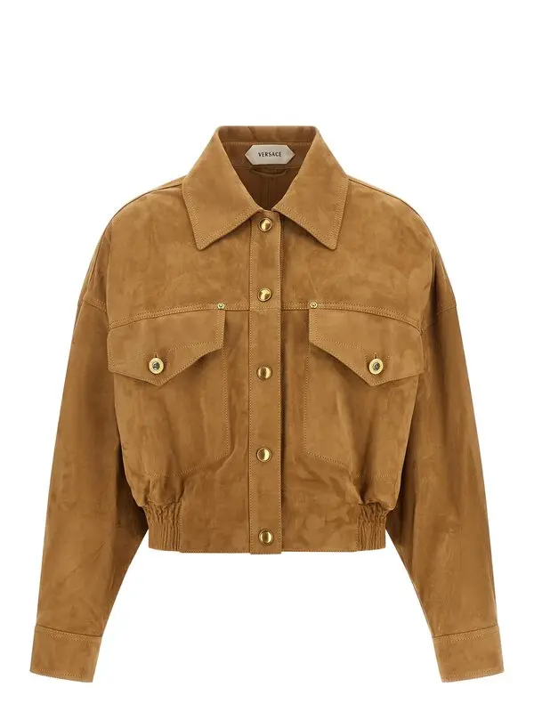 Versace Suede Blouson - Brown