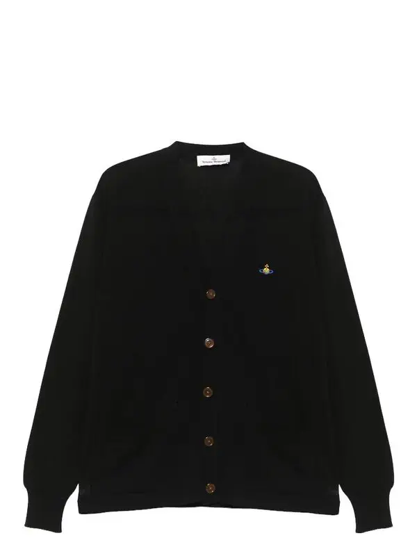 VIVIENNE WESTWOOD Organic Cotton Cardigan - Black