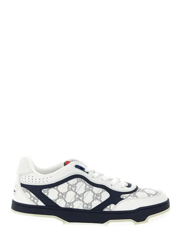 Gucci Re-web Leather Sneakers - Blue