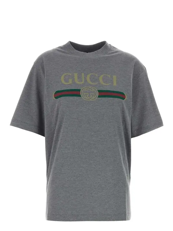 Gucci Cotton Blend T-shirt - Gray