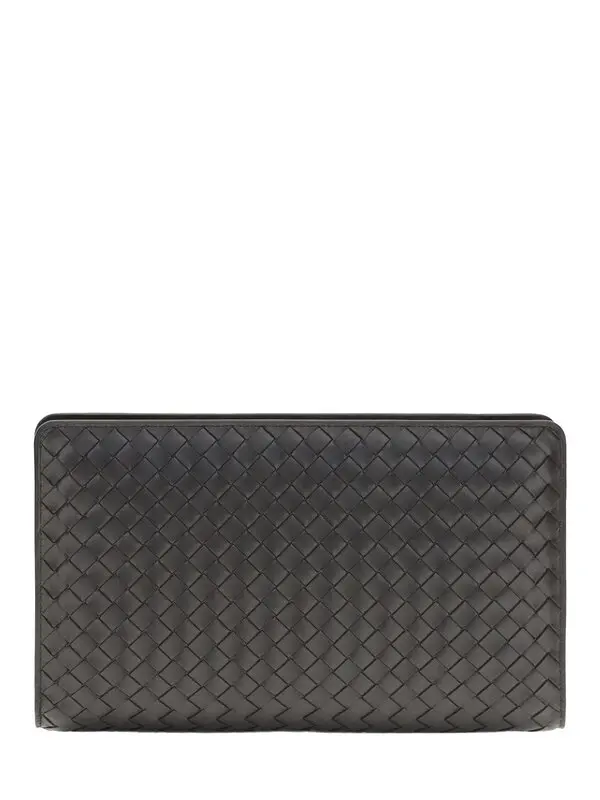Bottega Veneta Agenda Clutch - Brown