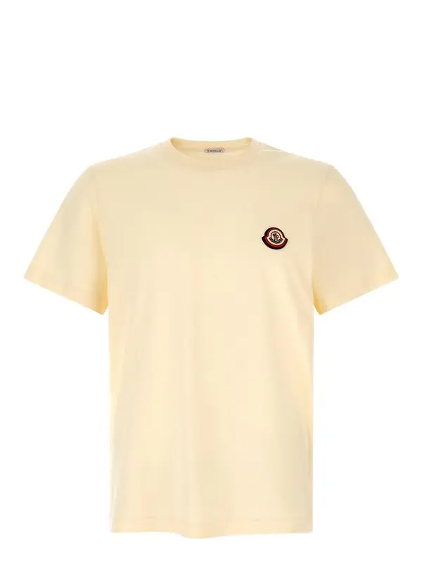 Moncler Logo Patch T-shirt - White