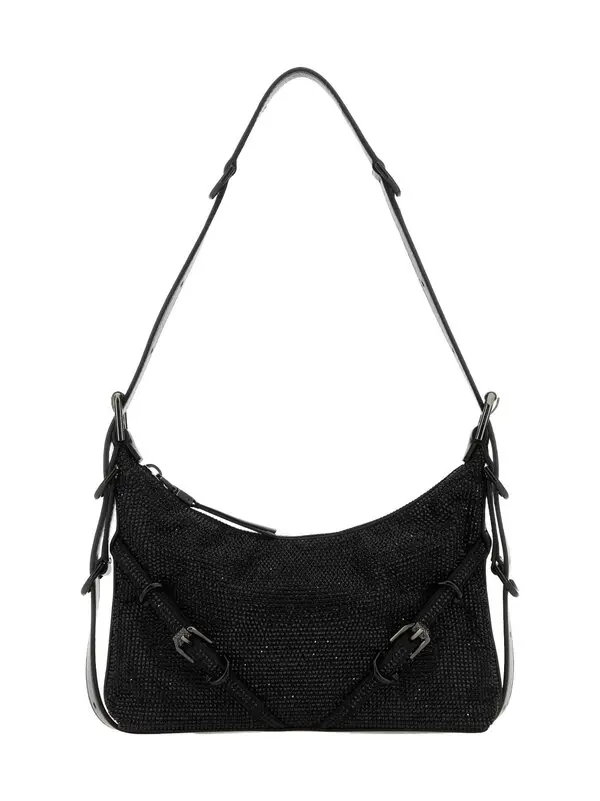 Givenchy Fabric Mini Voyou Shoulder Bag - Black