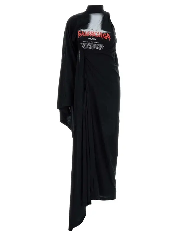 Balenciaga Cotton Dress - Black