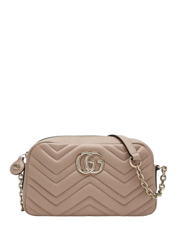 Gucci Gg Marmont Small Camera Bag In Blush Beige - Pink