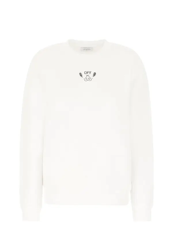 Off-White Printed Cotton Sweatshirt - Multicolor