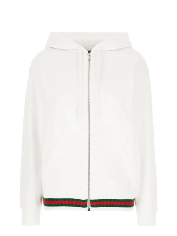 Gucci Zip-up Hooded Sweatshirt - Multicolor