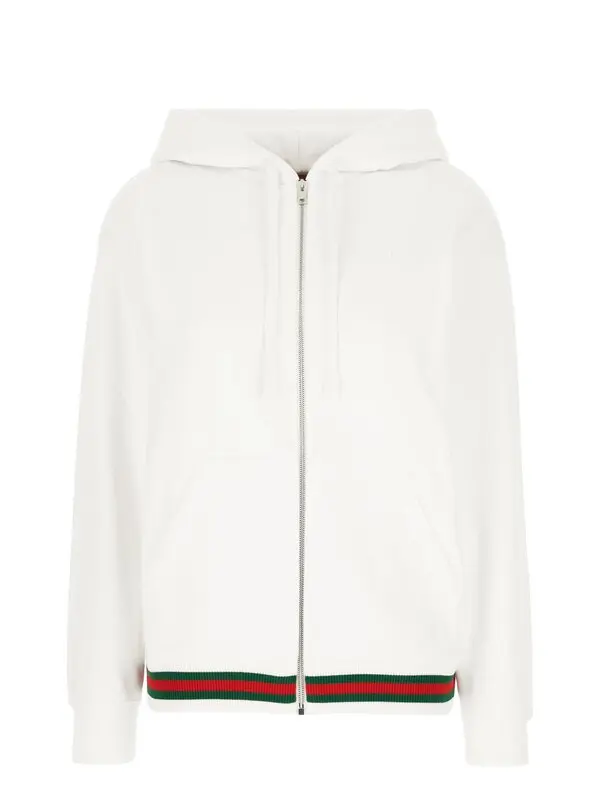 Gucci Zip-up Hooded Sweatshirt - Multicolor