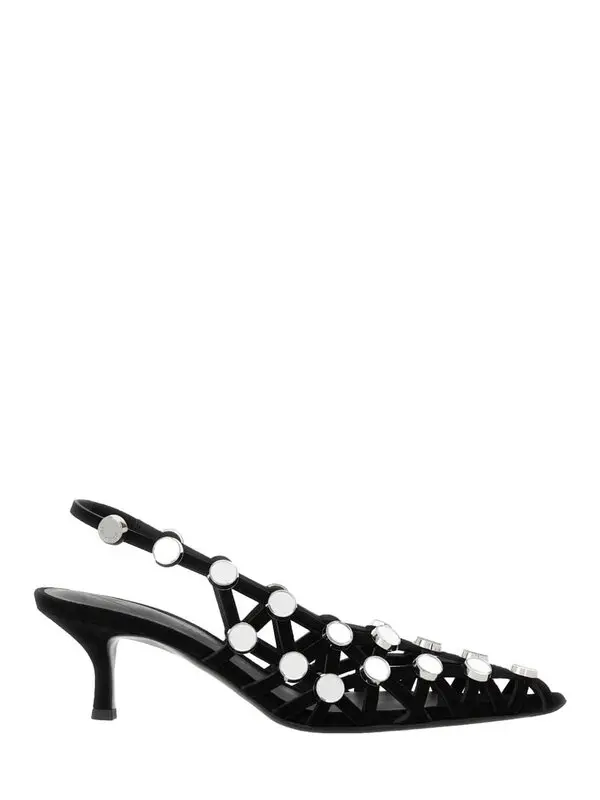 Attico Slingback Grid - Black