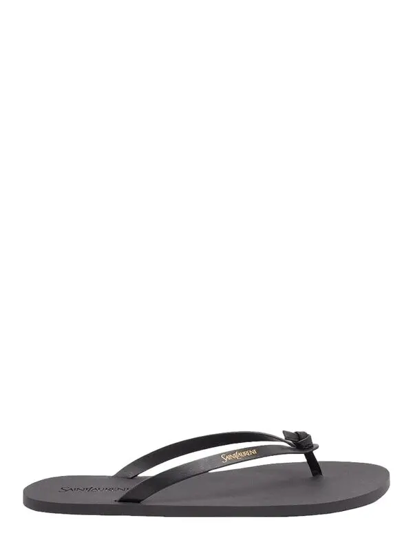 Saint Laurent Calf Leather Sandals - Multicolor