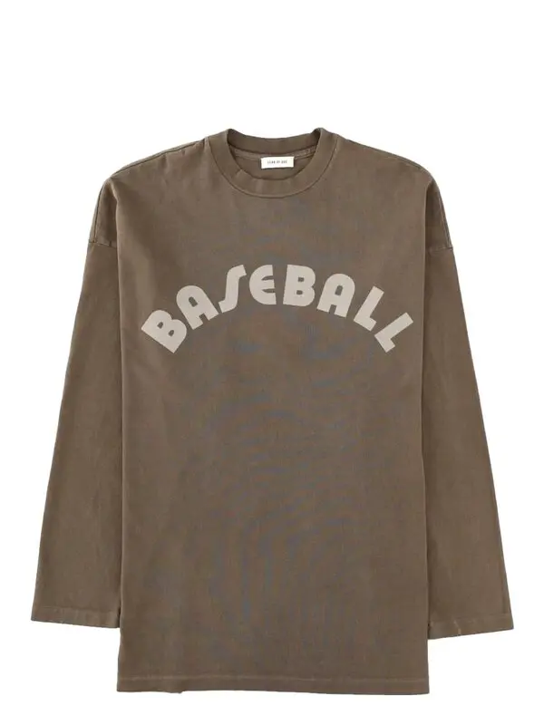 Fear Of God T-shirt A Manica Lunga Baseball - Brown