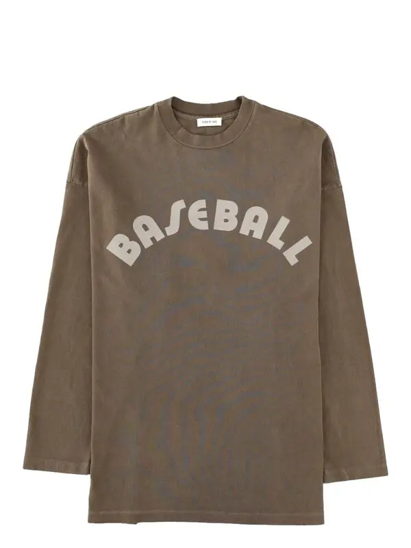 Fear Of God T-shirt A Manica Lunga Baseball - Brown