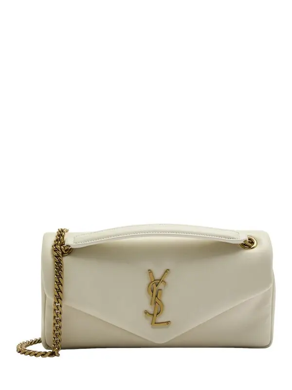 Saint Laurent Calypso Small Bag - Cream