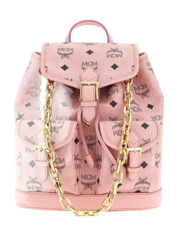 Mcm Aren Mini Backpack - Pink