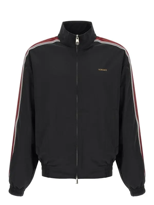 Versace Craquelé-effect Blouson - Black
