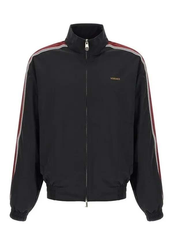 Versace Craquelé-effect Blouson - Black